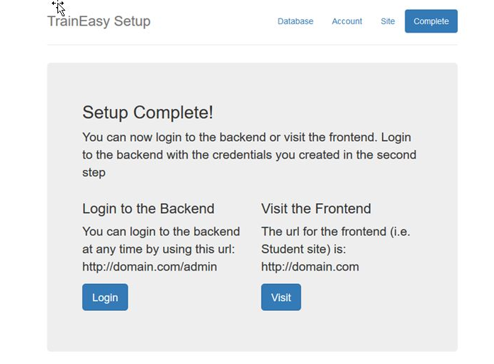 Installation - TrainEasy Documentation